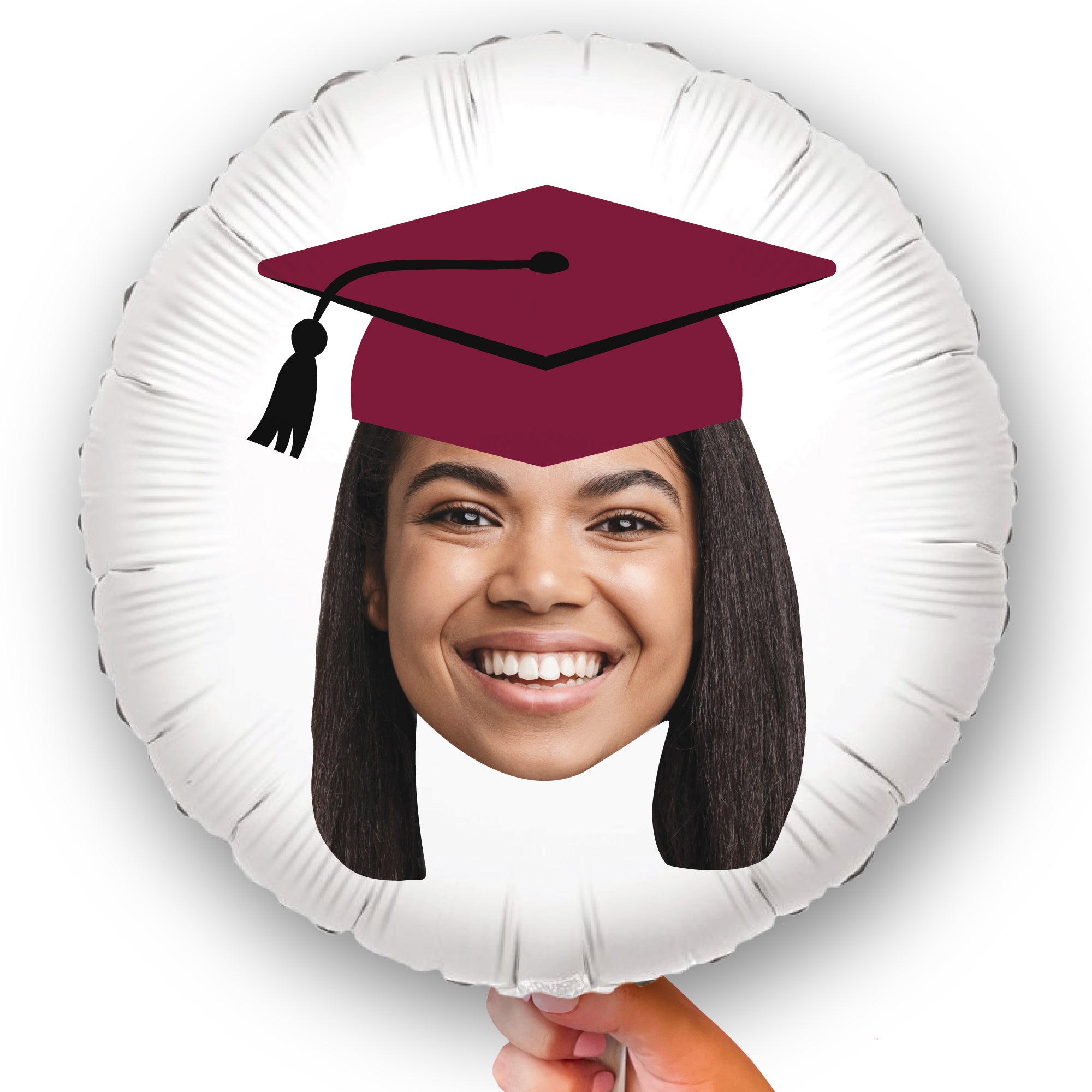 Personalized Graduation Photo Balloon - Double-Sided Round Mylar ...