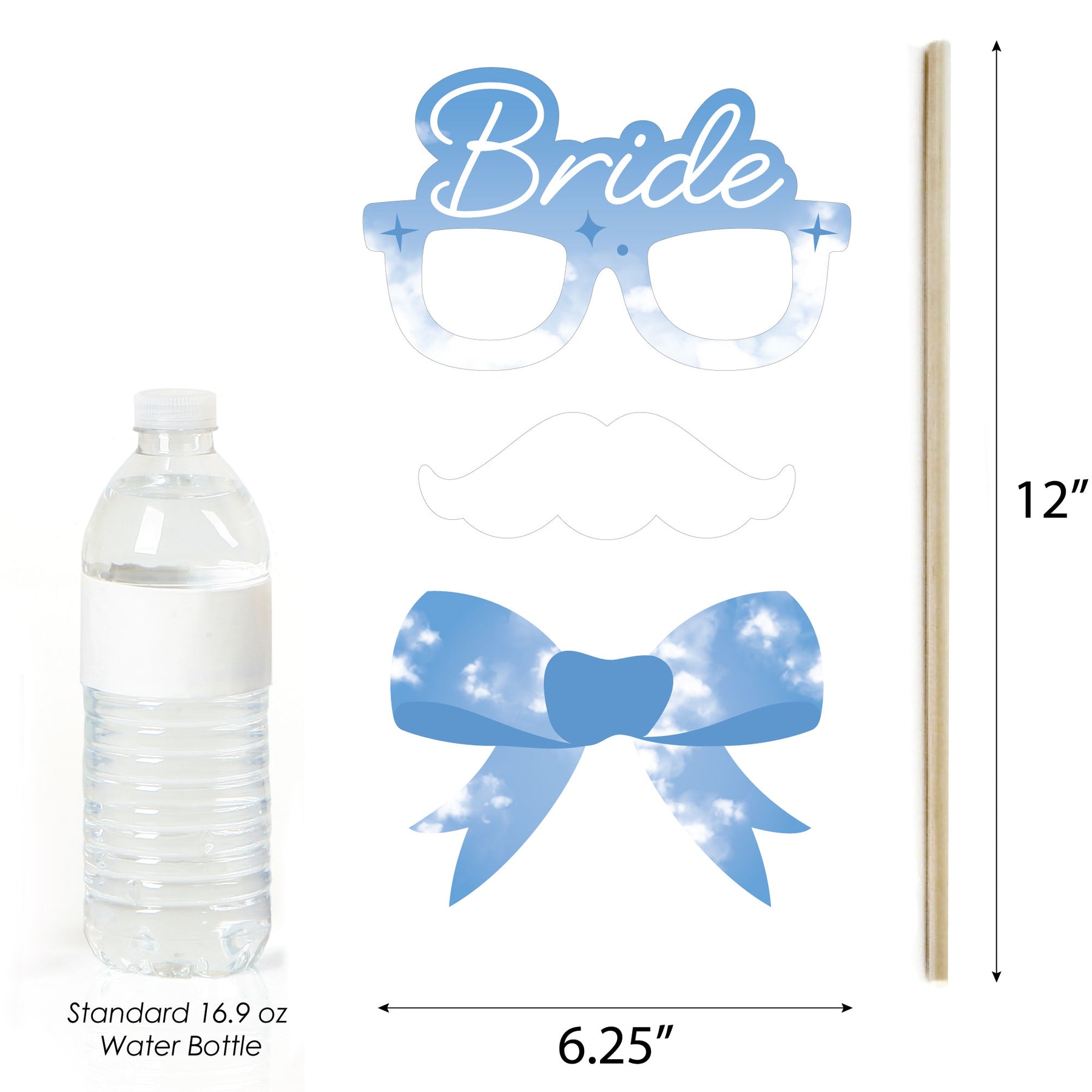 Custom On Cloud 9 - Photo Booth Props - Personalized Bridal or ...