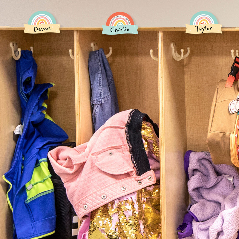 Pastel Boho Rainbow - DIY Blank Paper Desk or Locker Labels - Classroom ...