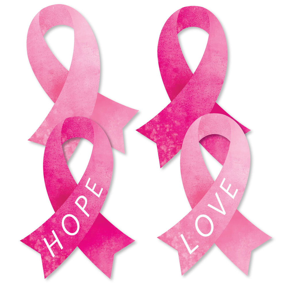 Breast Cancer Awareness Decorations - DIY Awareness Paper Ribbon Cut ...