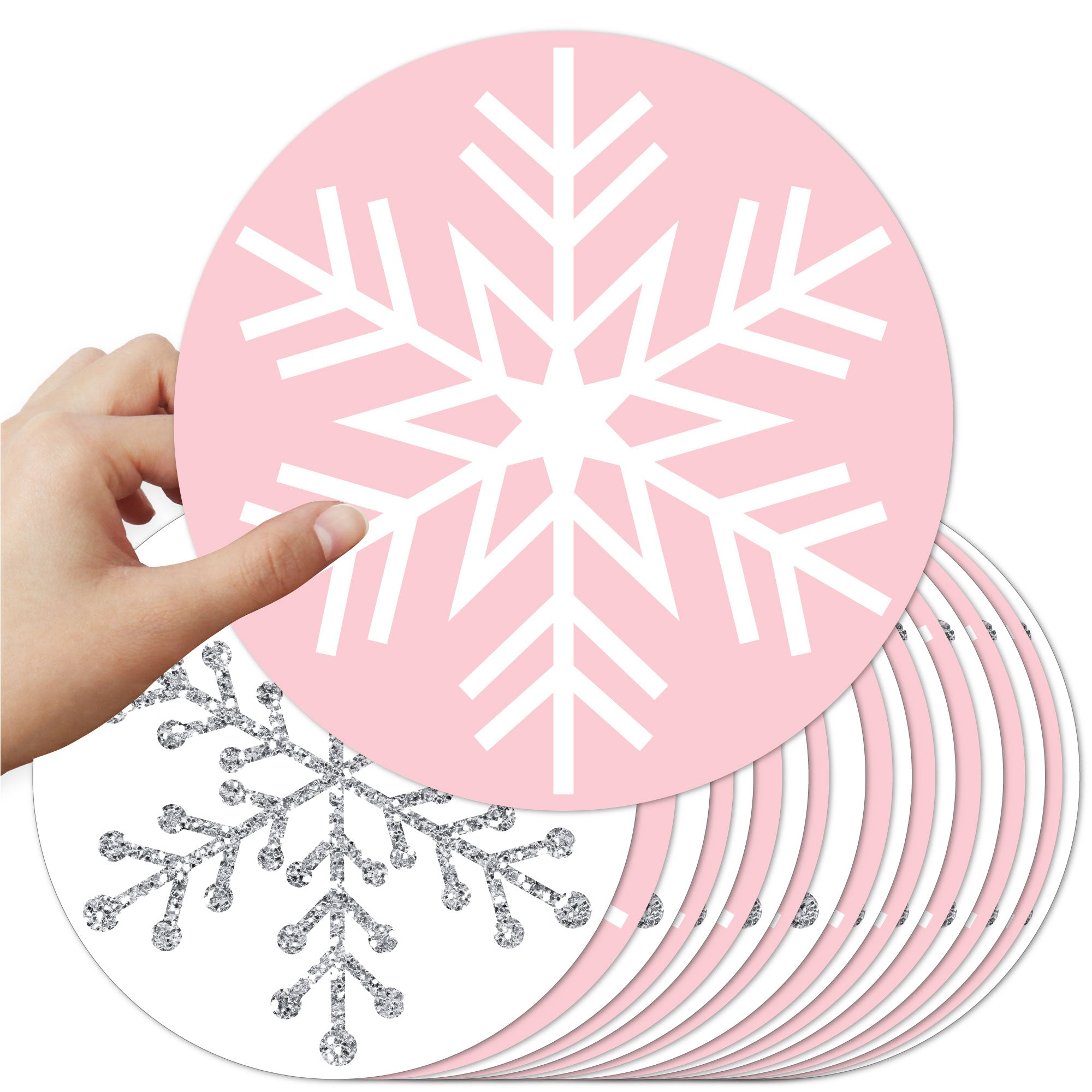 Pink Winter Wonderland - Snowflake Decorations DIY Holiday Snowflake ...