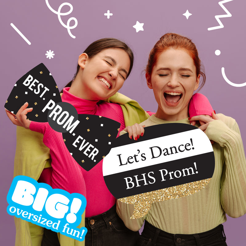 Custom Prom - Talk Bubble, Crown, and Tie Decorations - Prom Night ...