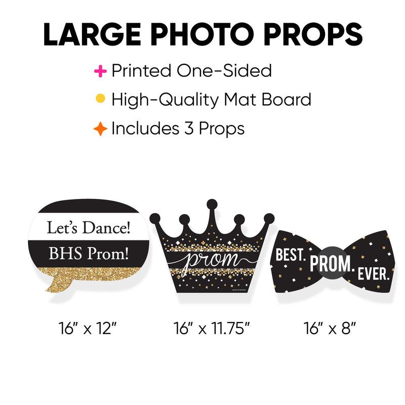 Custom Prom - Talk Bubble, Crown, and Tie Decorations - Prom Night ...