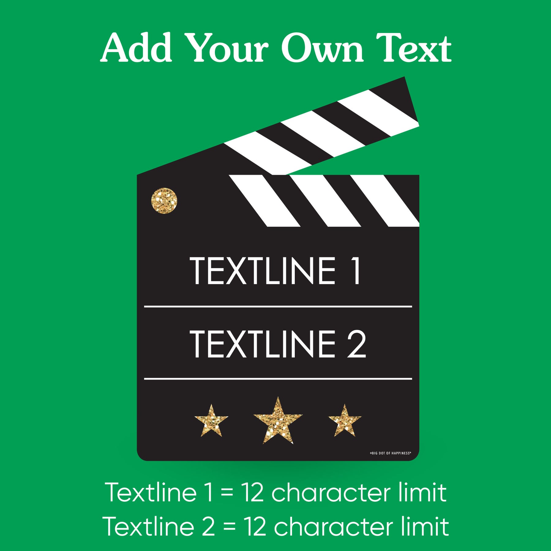 Custom Red Carpet Hollywood - Popcorn, Award, and Clapboard Decorations ...