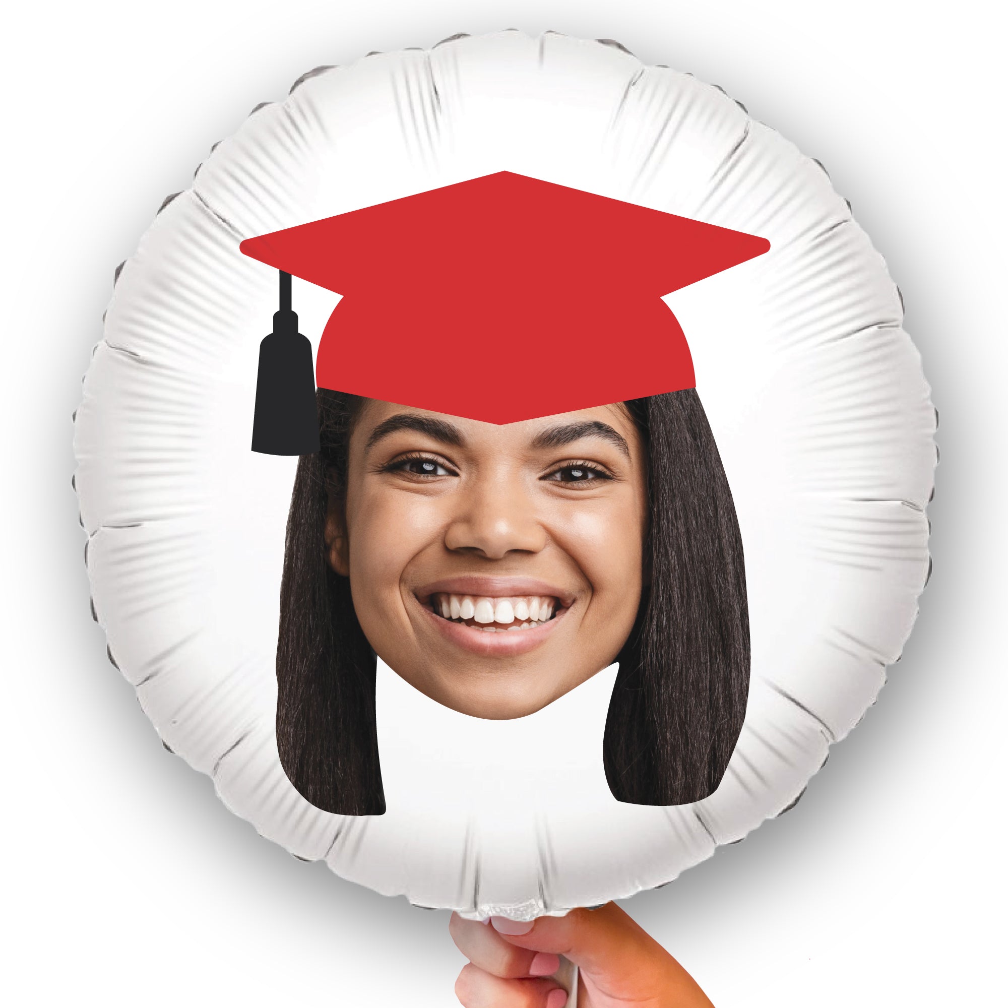 Personalized Red Grad Cap Fun Face Photo Balloon, Elementary High ...