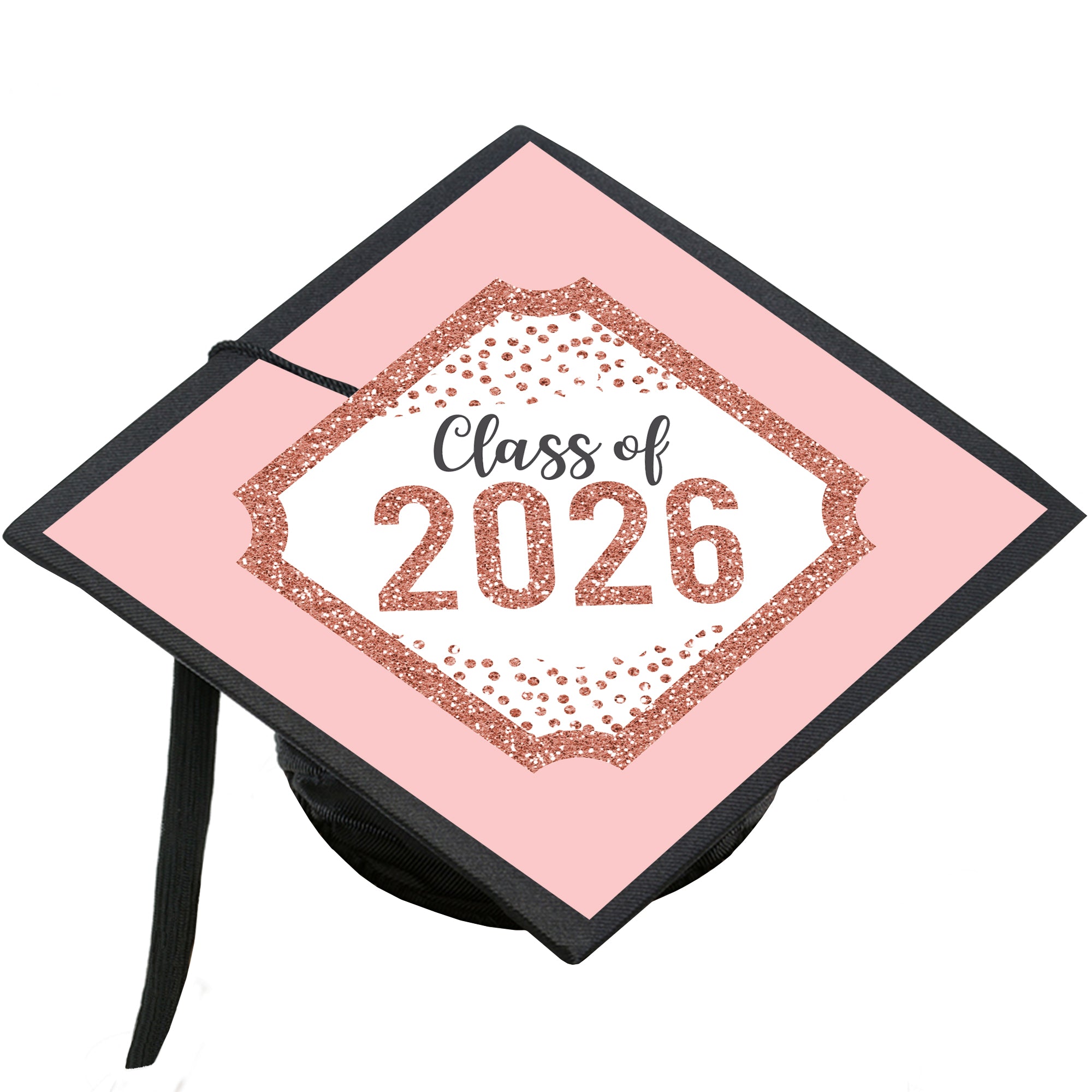 Rose Gold Grad - 2026 Graduation Cap Decorations Kit - Grad Cap Cover ...