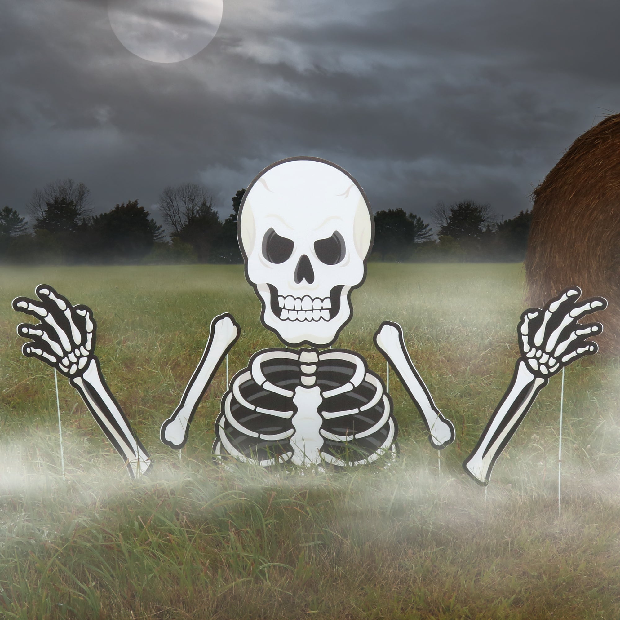 Scary Skeleton - Big Skeleton Yard Sign Outdoor Lawn Decorations ...