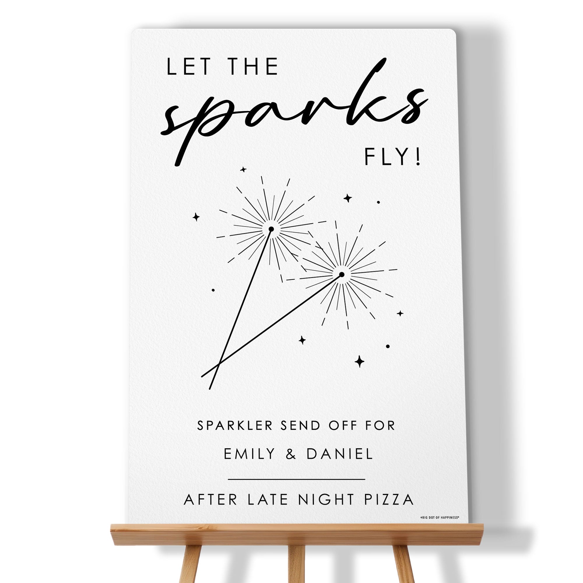 Personalized Personalized Sparkler Send Off Wedding Sign ...