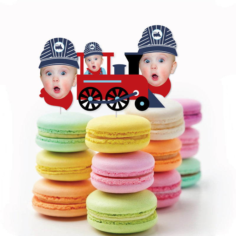 Custom Photo Railroad Party Crossing - Steam Train Birthday Party or ...
