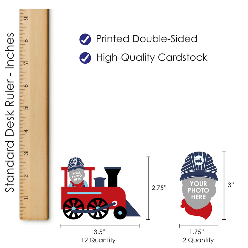 Custom Photo Railroad Party Crossing - Steam Train Birthday Party or ...