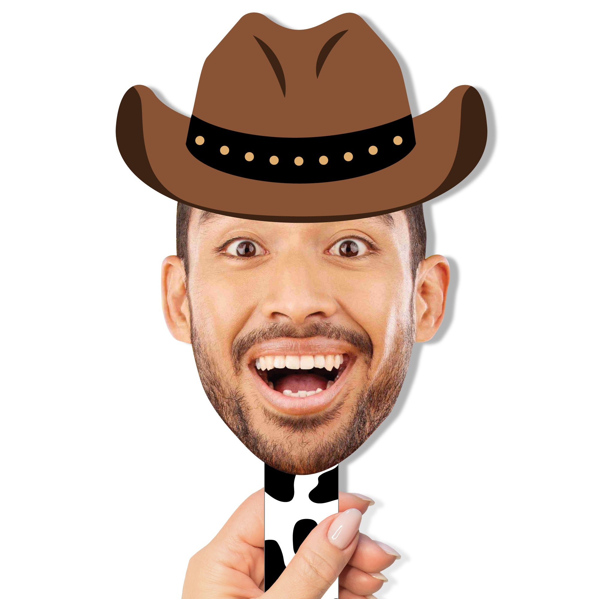 Custom Photo Western Hoedown - Wild West Cowboy Party Head Cut Out ...