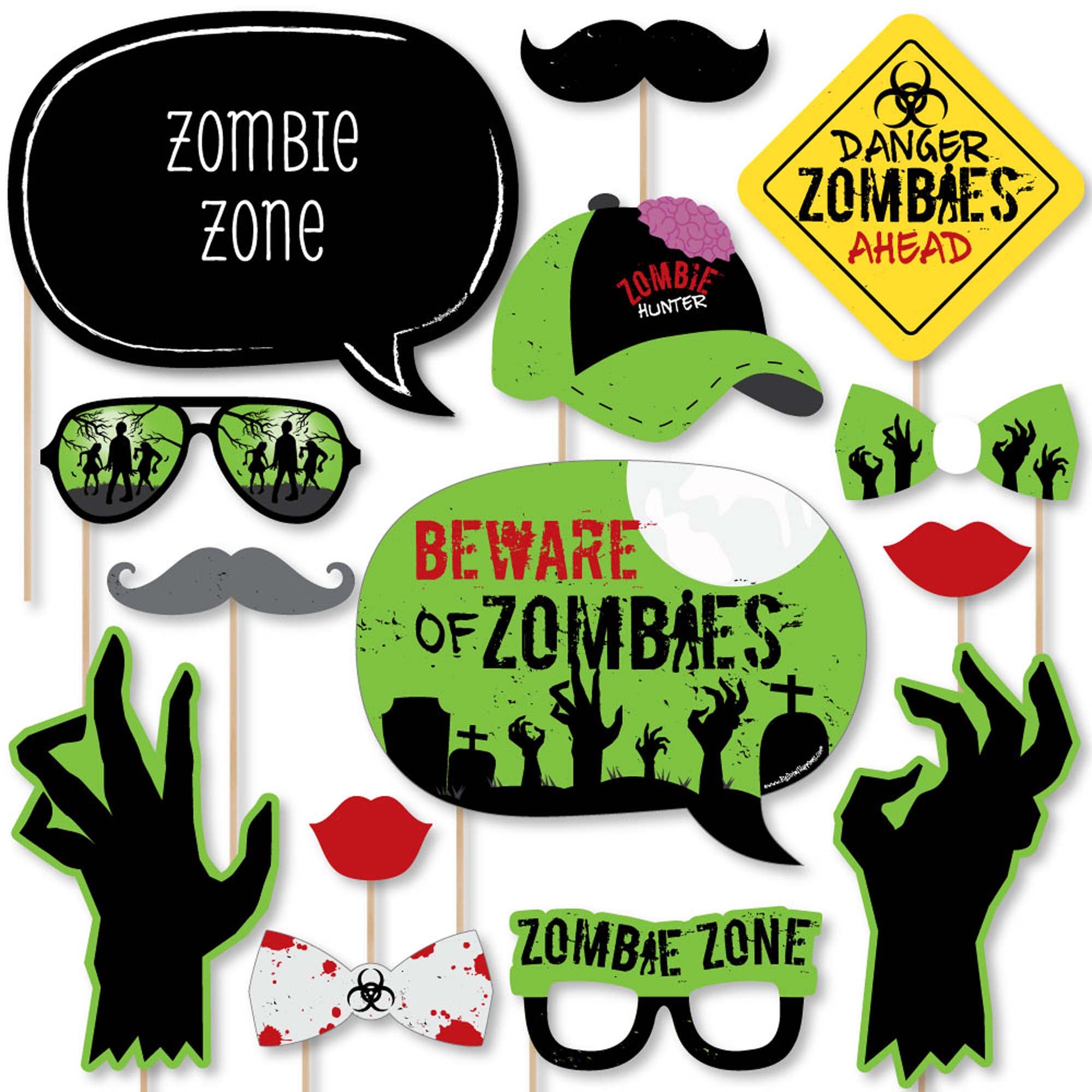 Zombie Zone - Halloween or Birthday Zombie Crawl Party Photo Booth ...