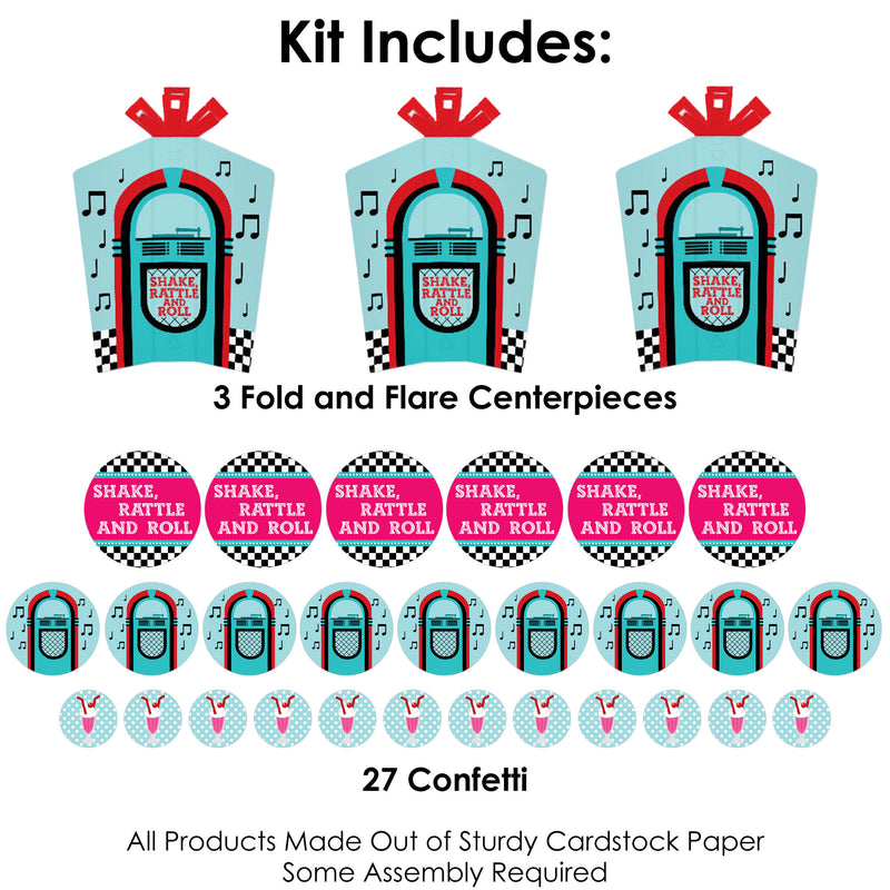 50's Sock Hop - 1950s Rock N Roll Party Decor and Confetti - Terrific ...