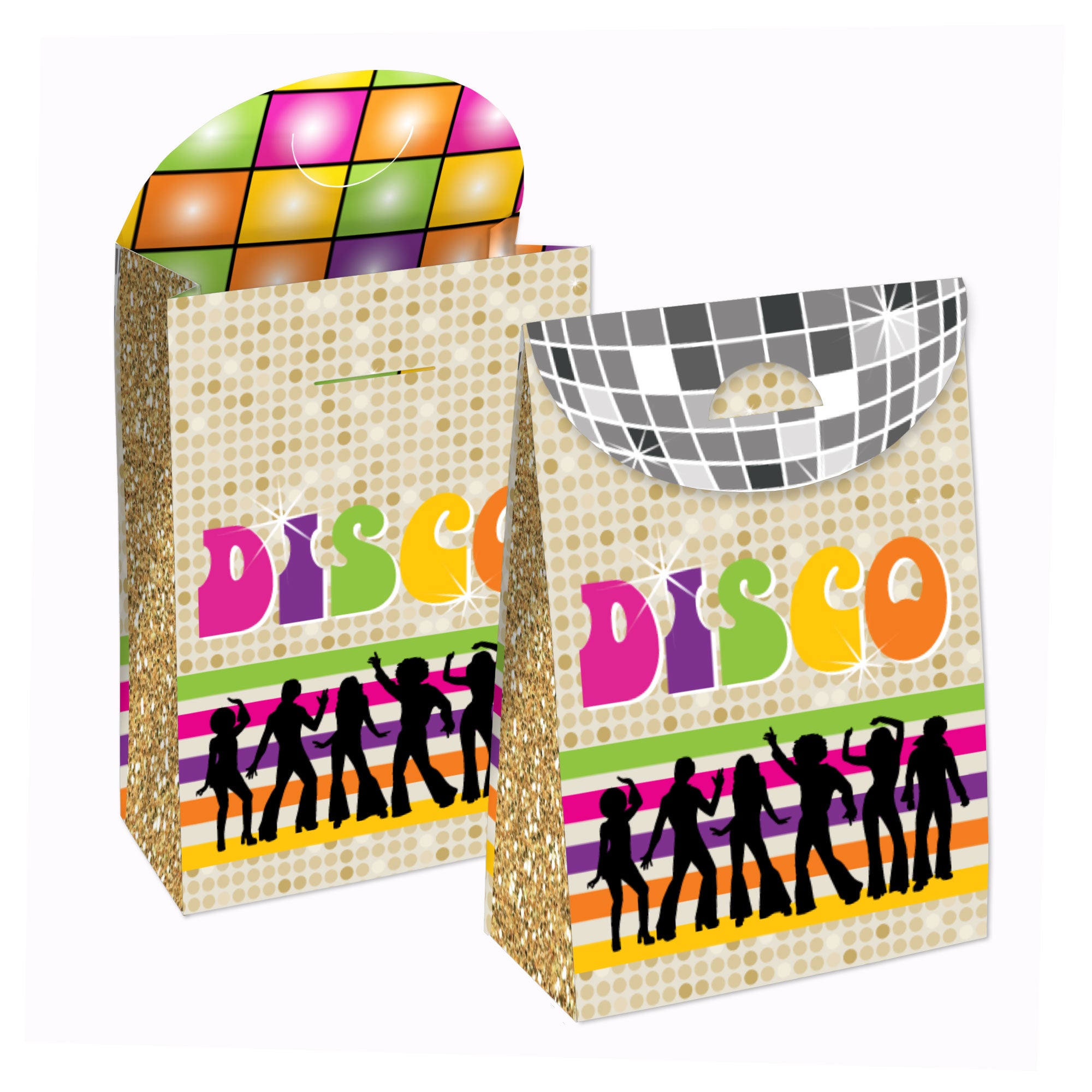 70's Disco - 1970s Disco Fever Gift Favor Bags - Party Goodie Boxes ...
