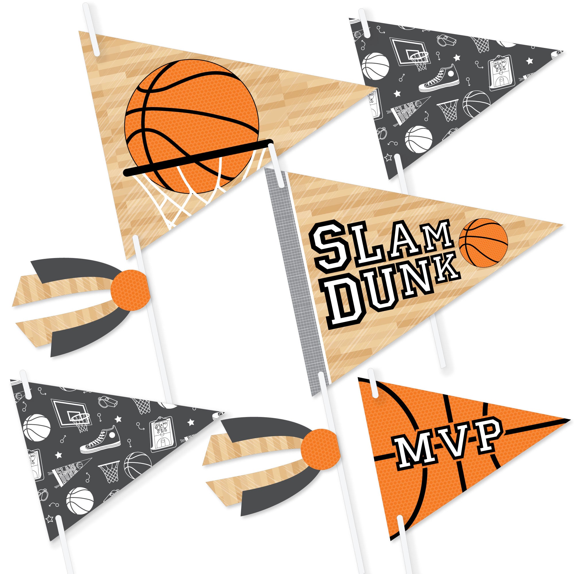 Nothin’ But Net - Basketball - Triangle Baby Shower or Birthday Party ...