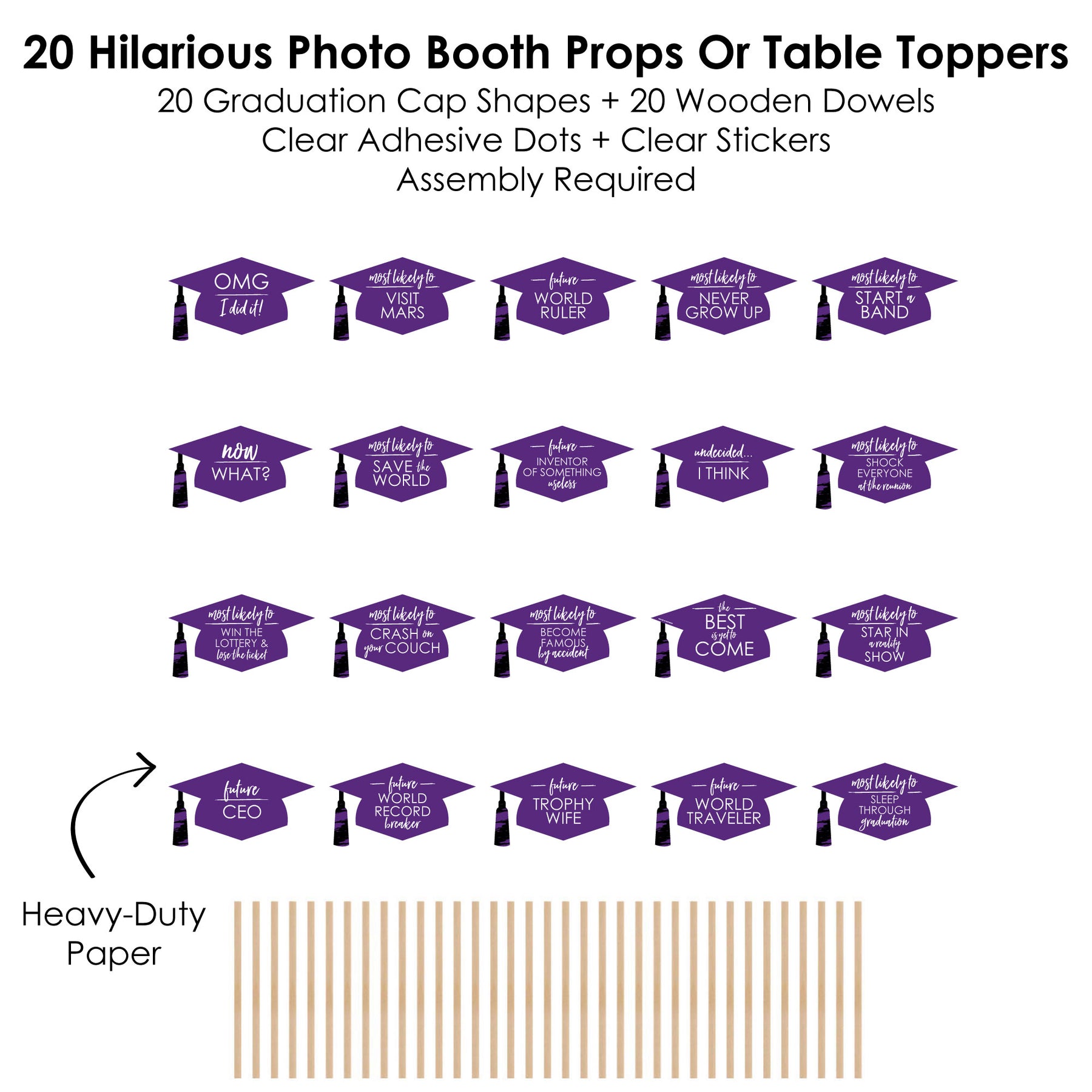 Hilarious Purple Grad - Best is Yet to Come - Graduation Party Photo ...