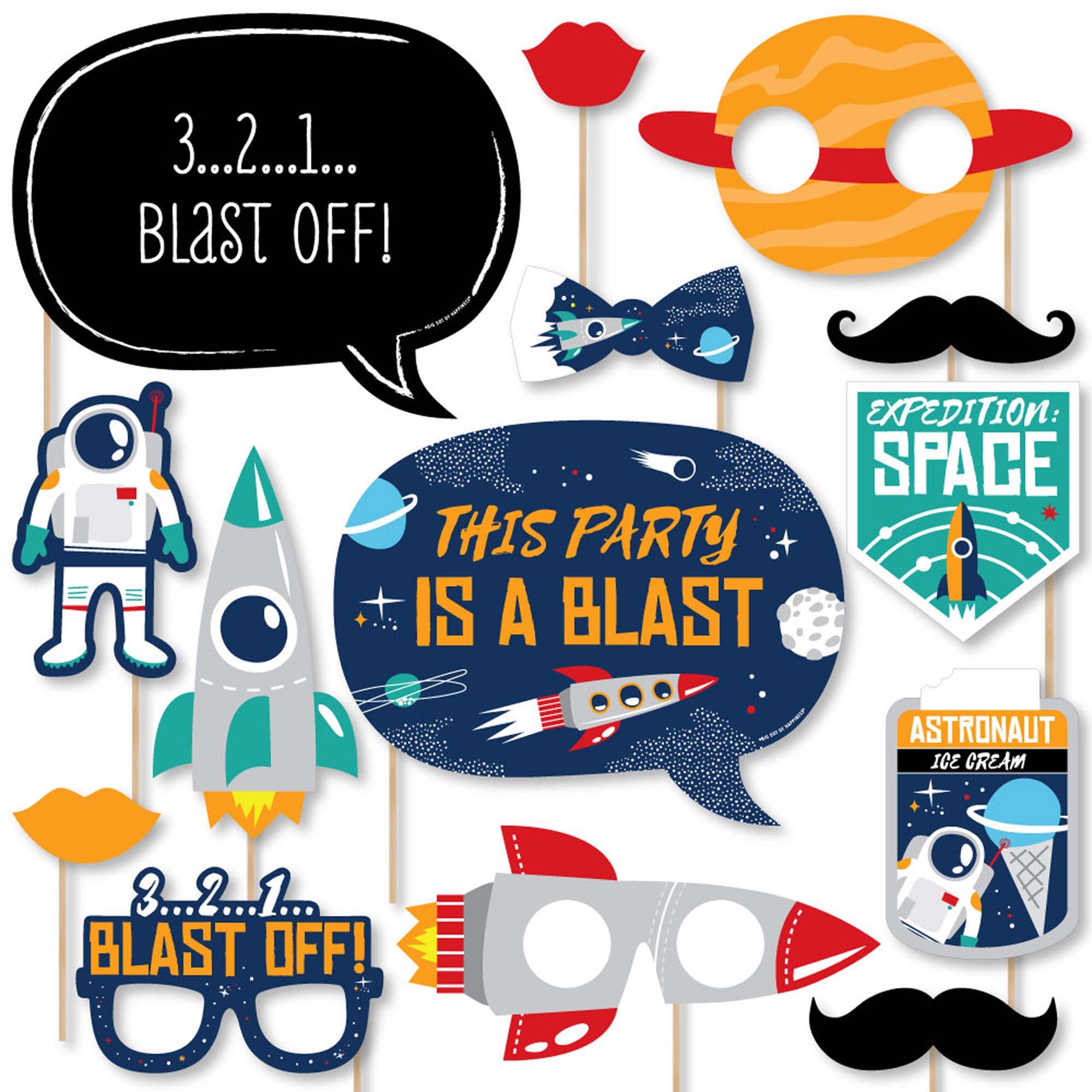 Blast Off to Outer Space - Rocket Ship Baby Shower or Birthday Party ...