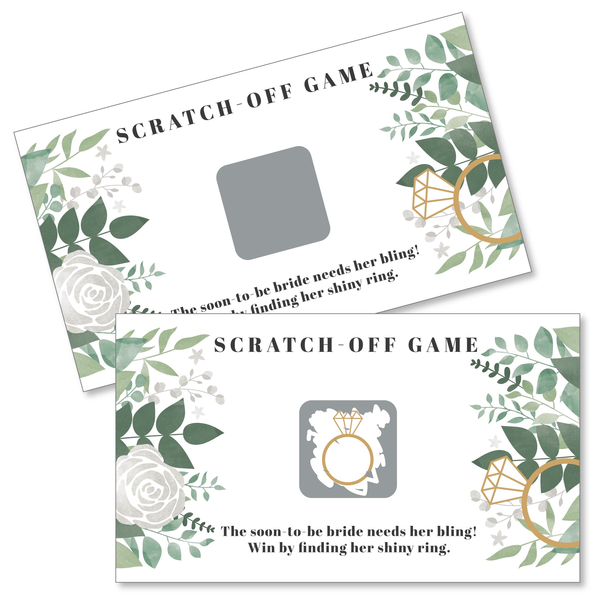 Boho Botanical Bride - Greenery Bridal Shower and Wedding Party Game ...