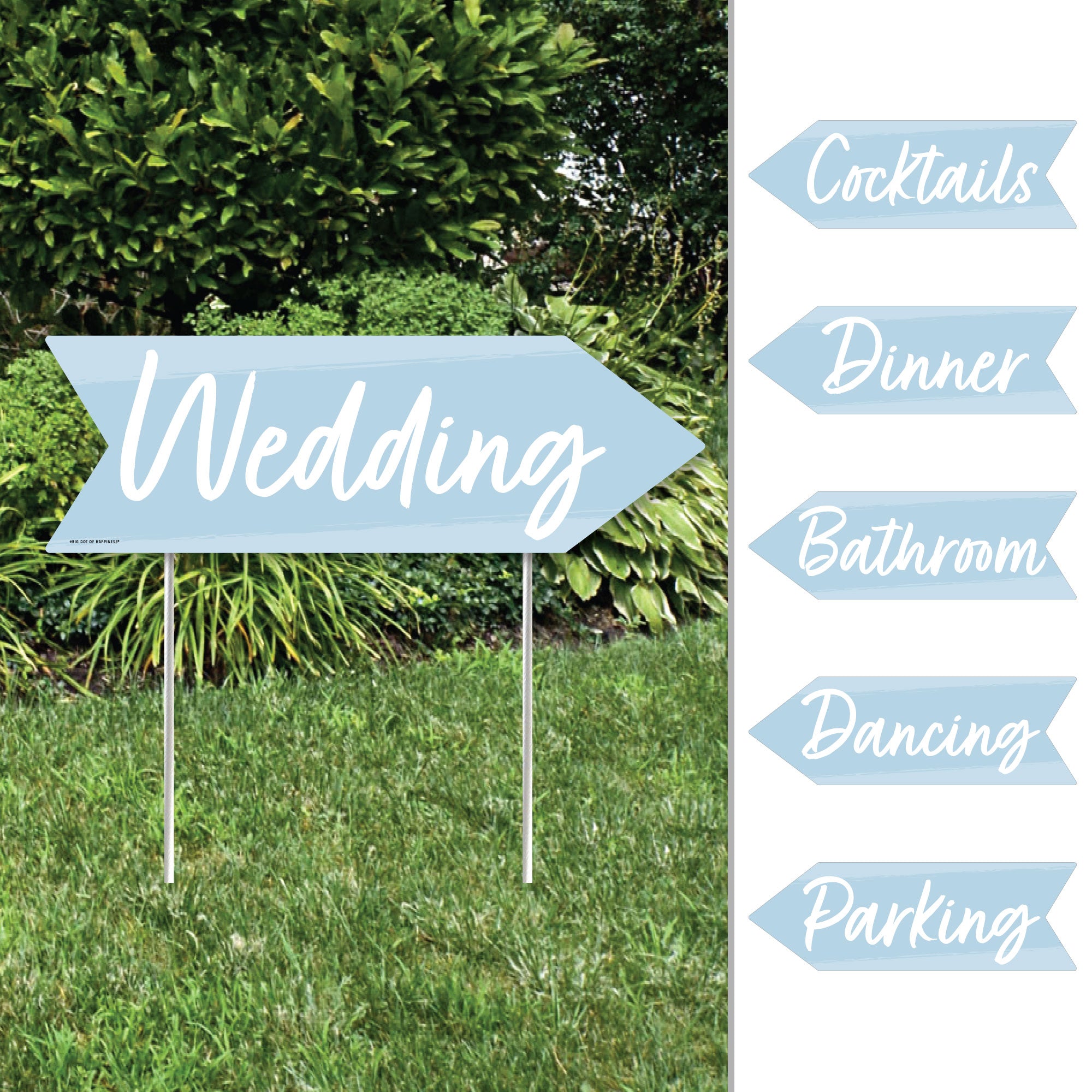 Dusty Blue Elegantly Simple - Arrow Wedding and Receptions Direction ...