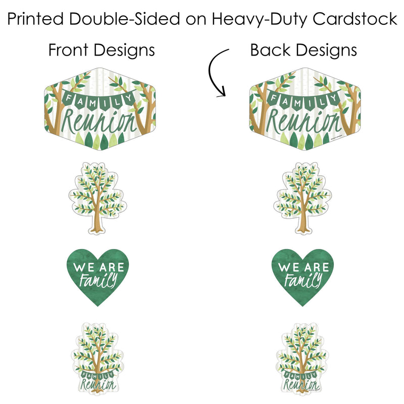 Family Tree Reunion - Family Gathering Party Centerpiece Sticks ...
