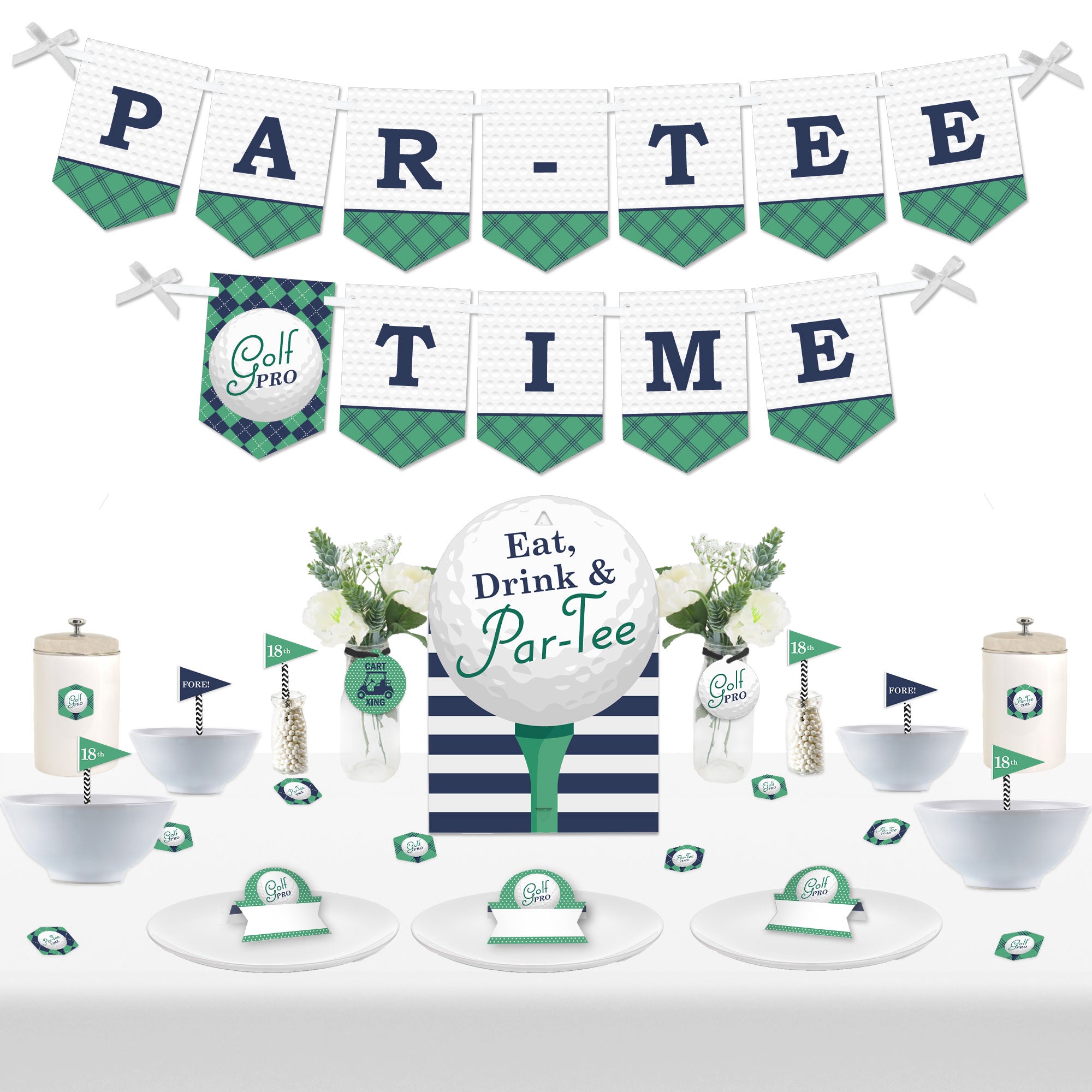 Par-Tee Time - Golf - DIY Birthday or Retirement Party Signs - Snack ...