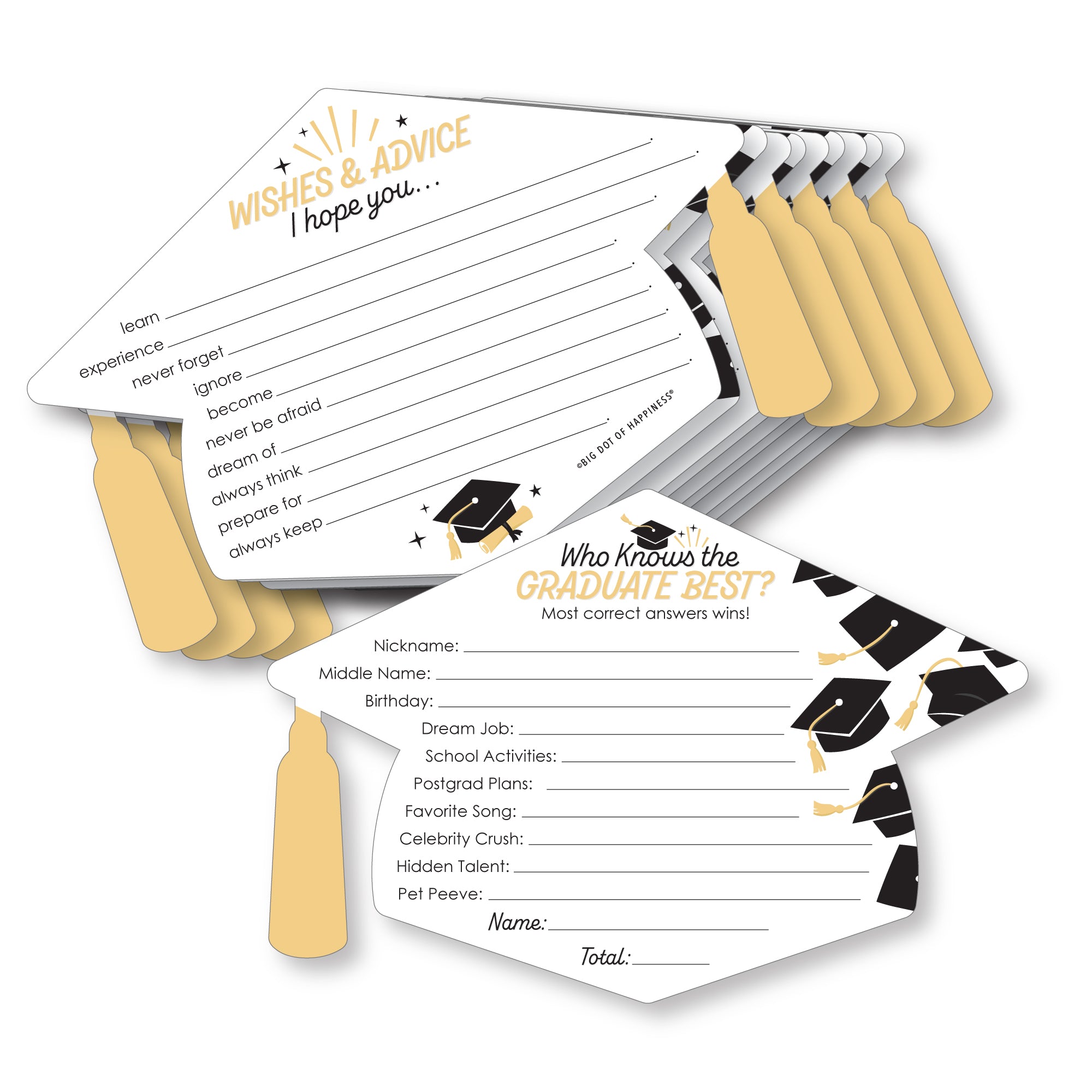 Goodbye High School, Hello College - 2-in-1 Graduation Party Cards ...