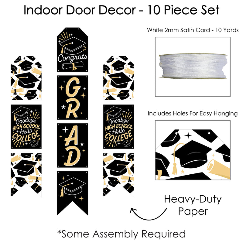 Goodbye High School, Hello College - Hanging Vertical Paper Door ...