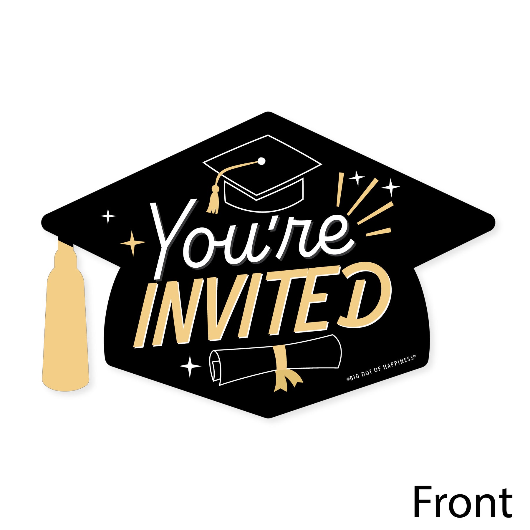 Goodbye High School, Hello College - Shaped Fill-In Invitations ...