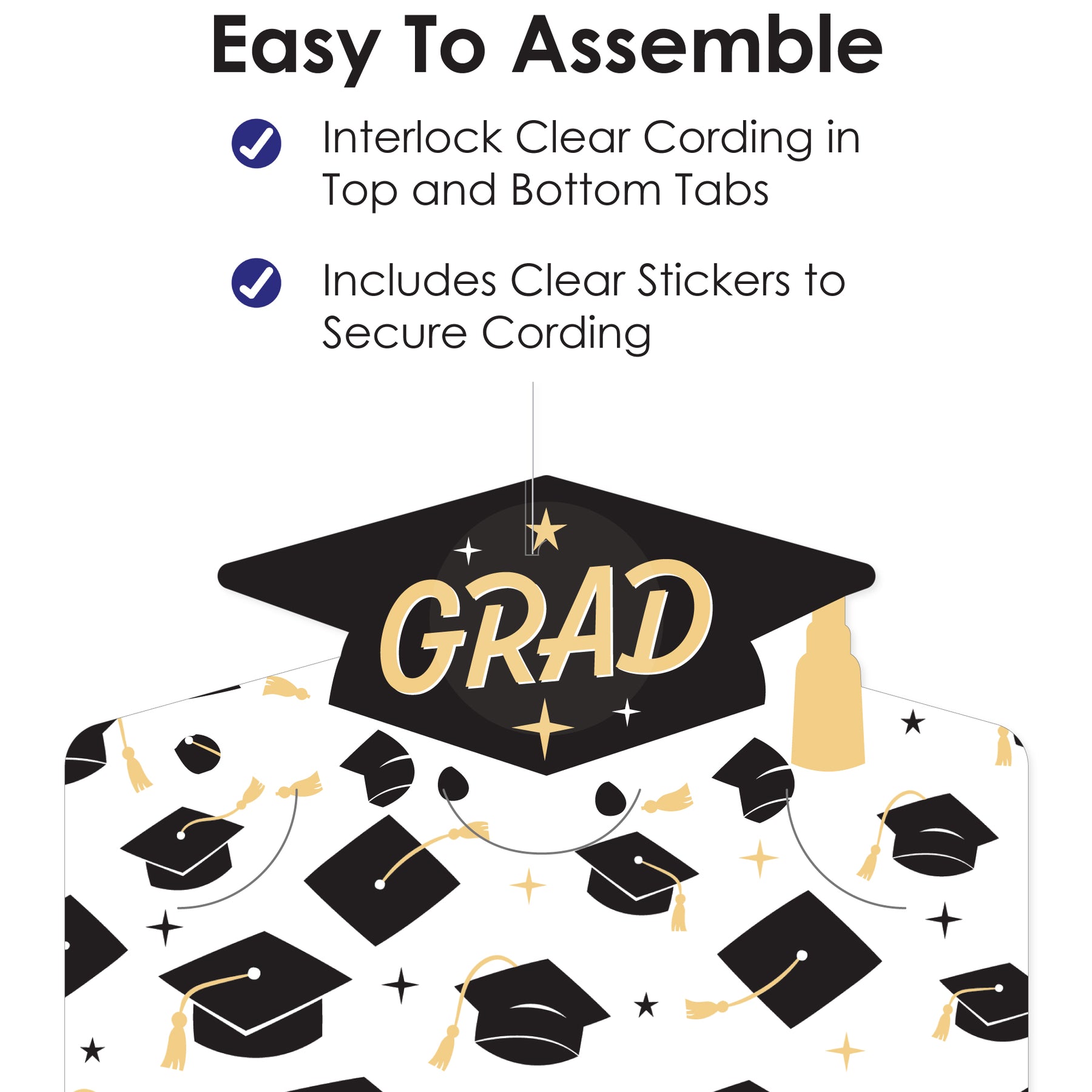 Goodbye High School, Hello College - Graduation Party DIY Backdrop ...