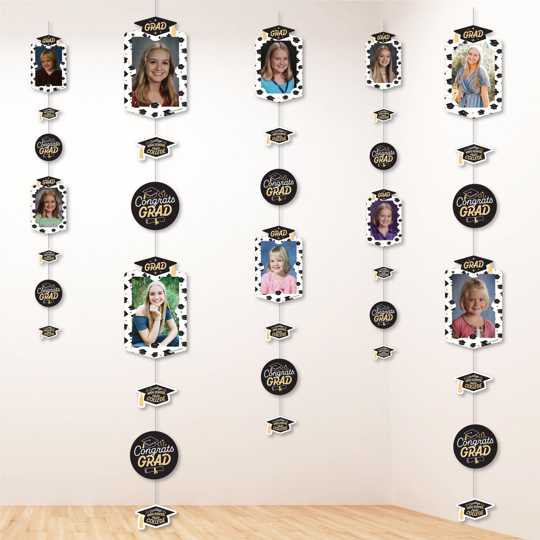 Goodbye High School, Hello College - Graduation Party DIY Backdrop ...