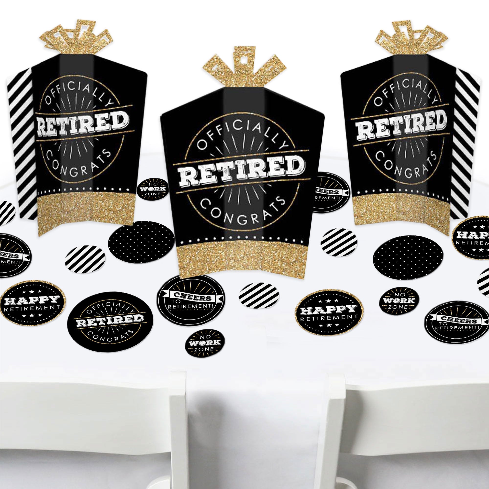 Happy Retirement - Retirement Party Decor and Confetti - Terrific Table ...