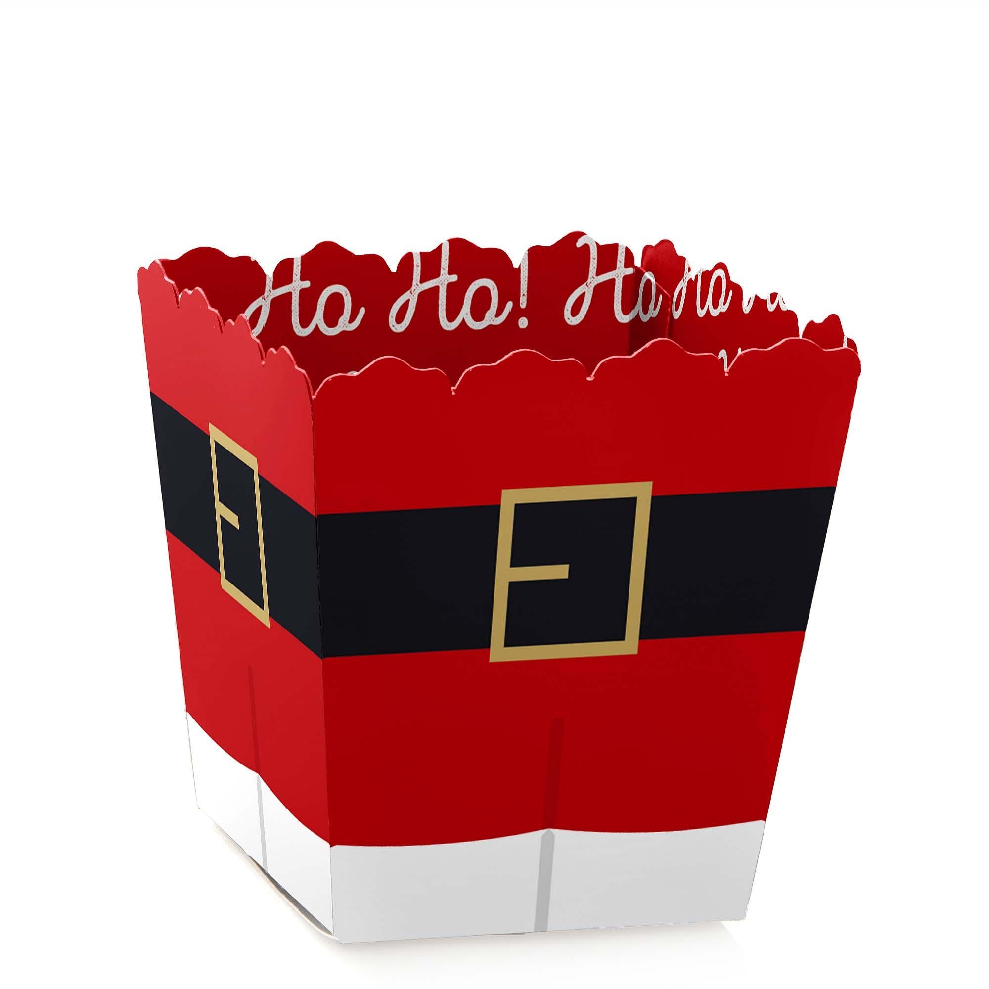 Jolly Santa Claus - Party Mini Favor Boxes - Christmas Party Treat ...