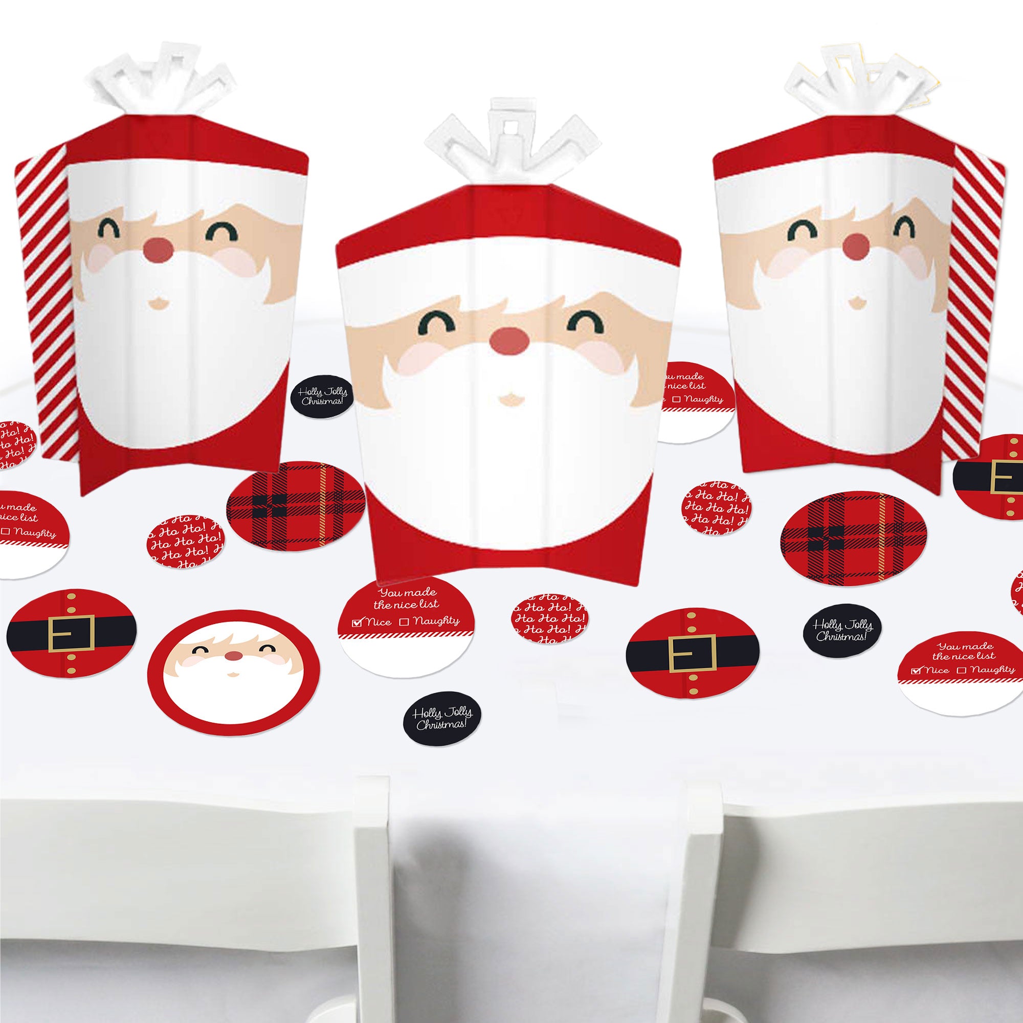 Jolly Santa Claus - Christmas Party Decor and Confetti - Terrific Table ...