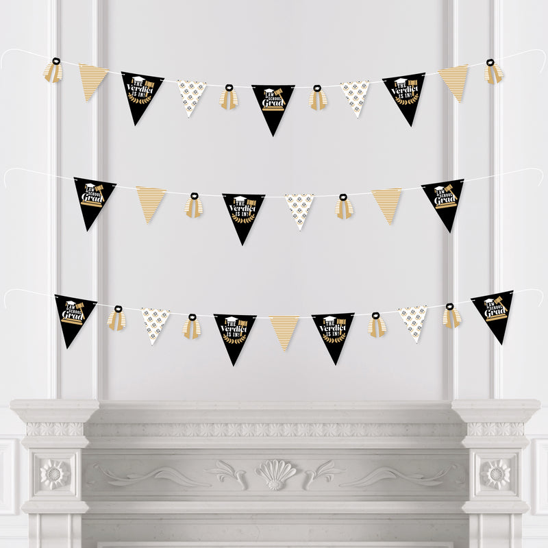 Law School Grad - DIY Future Lawyer Graduation Party Pennant Garland ...