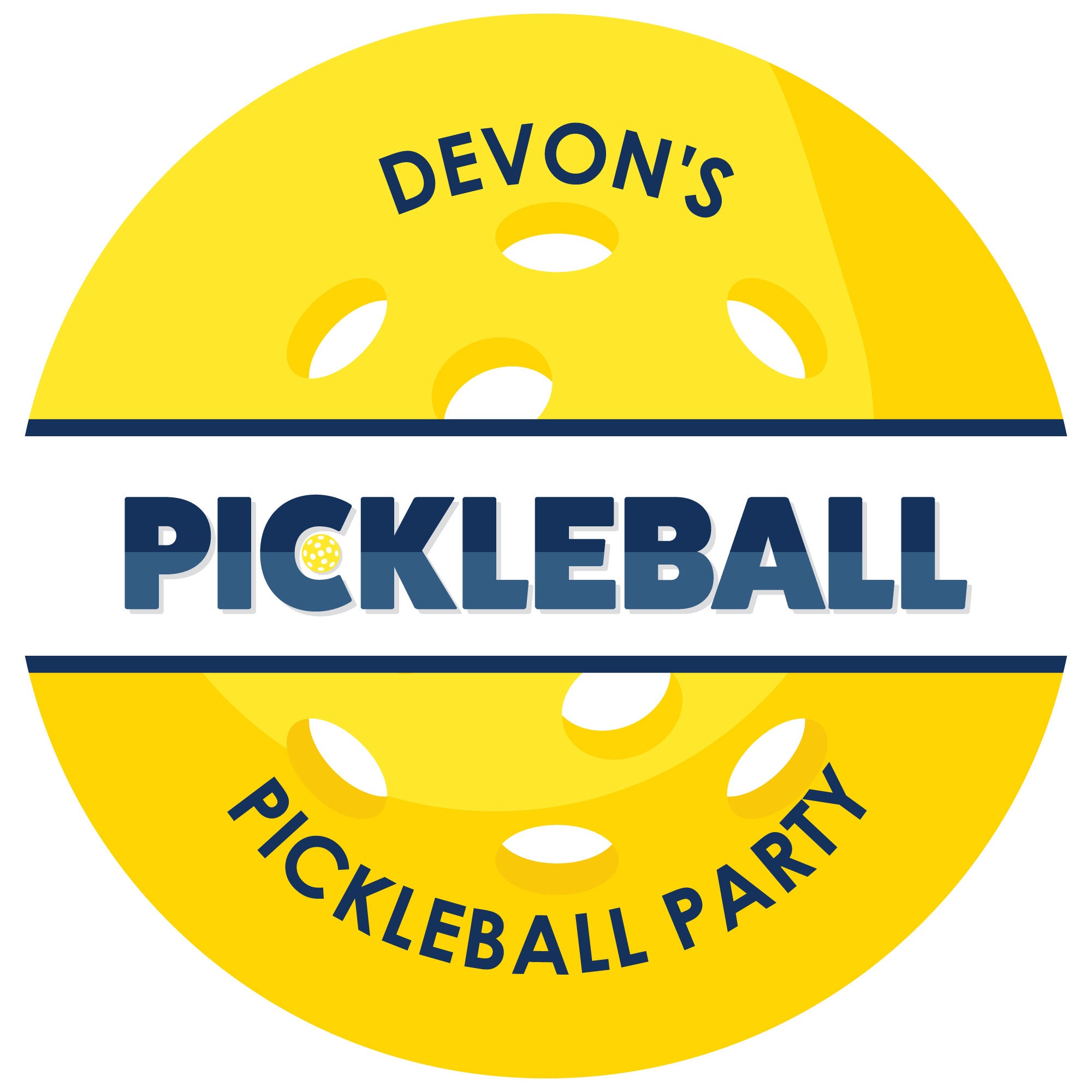 Personalized Let's Rally - Pickleball - Custom Birthday or Retirement ...