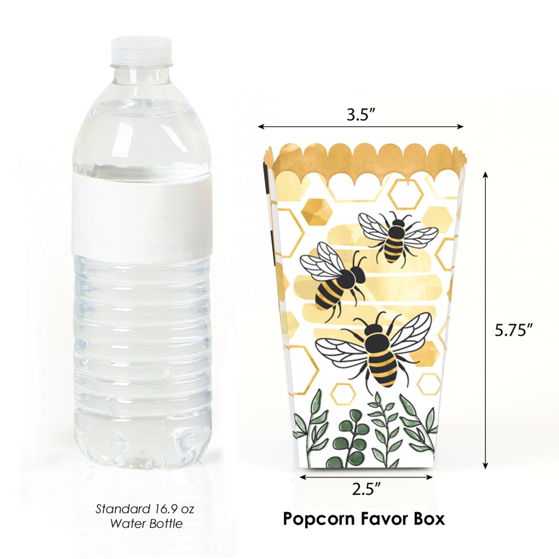 Little Bumblebee - Bee Baby Shower or Birthday Party Favor Popcorn ...