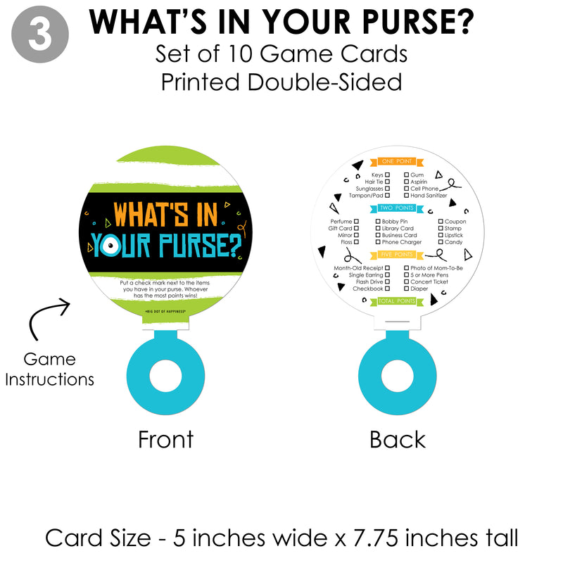 Monster Bash - 4 Little Monster Baby Shower Games - 10 Cards Each ...