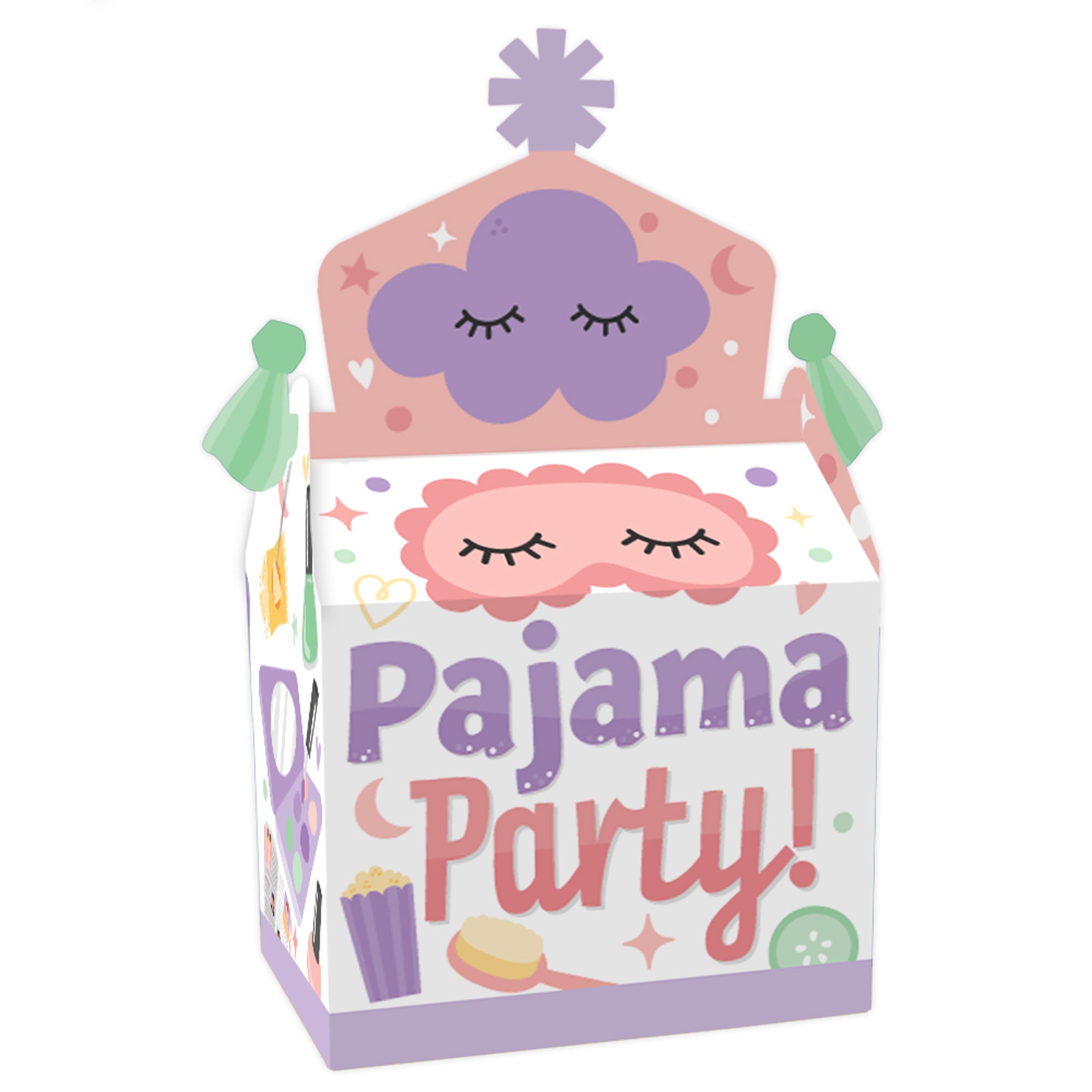 Pajama Slumber Party - Treat Box Party Favors - Girls Sleepover ...