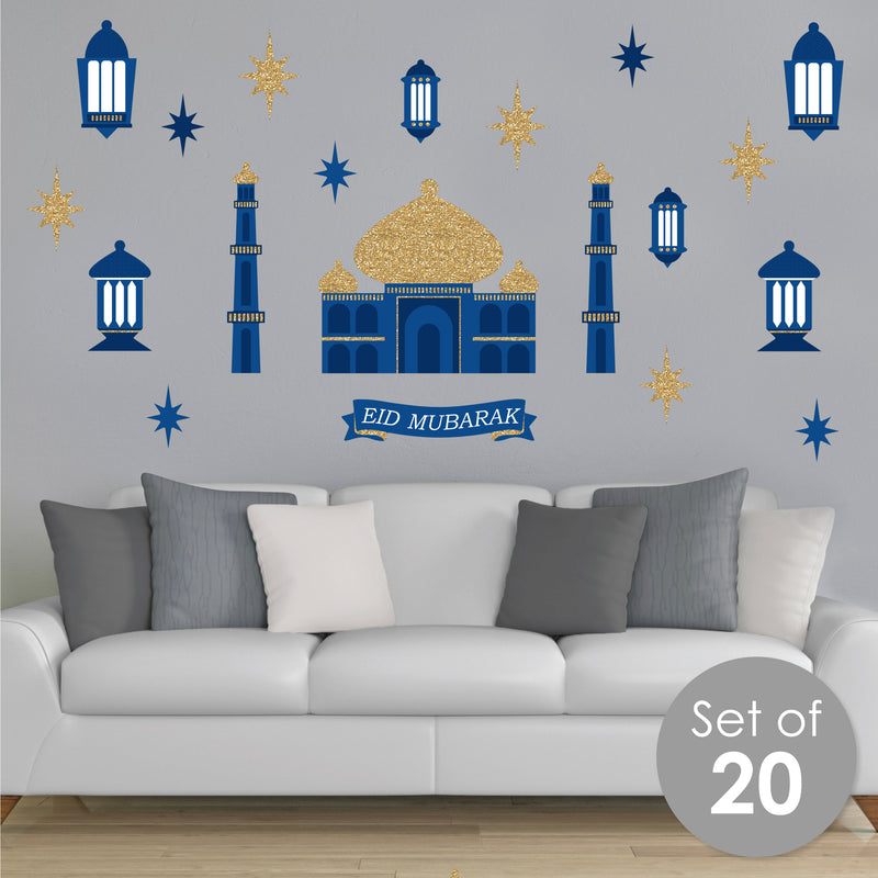 Ramadan - Peel and Stick Eid Mubarak Vinyl Wall Art Stickers - Wall ...
