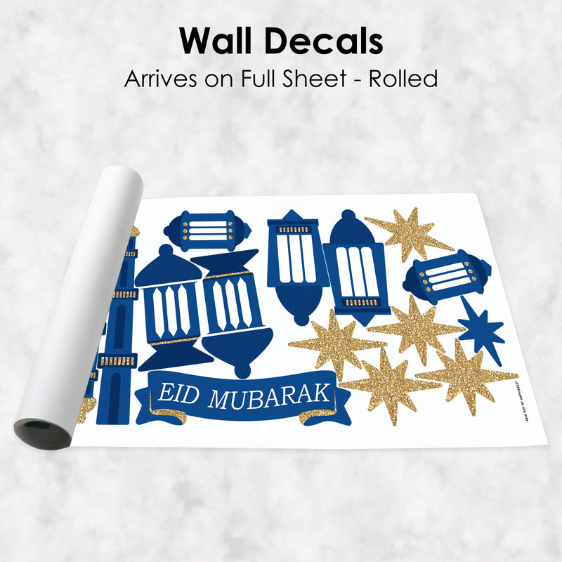 Ramadan - Peel and Stick Eid Mubarak Vinyl Wall Art Stickers - Wall ...