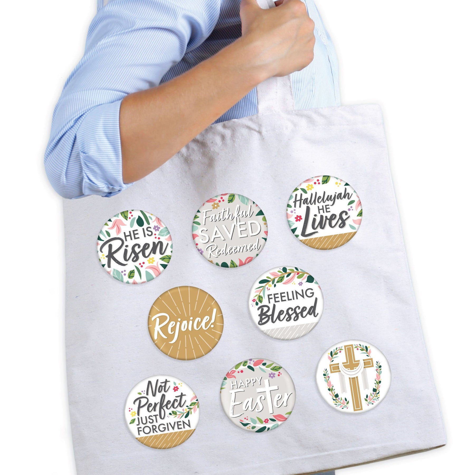 Religious Easter - 3 inch Christian Holiday Party Badge - Pinback ...