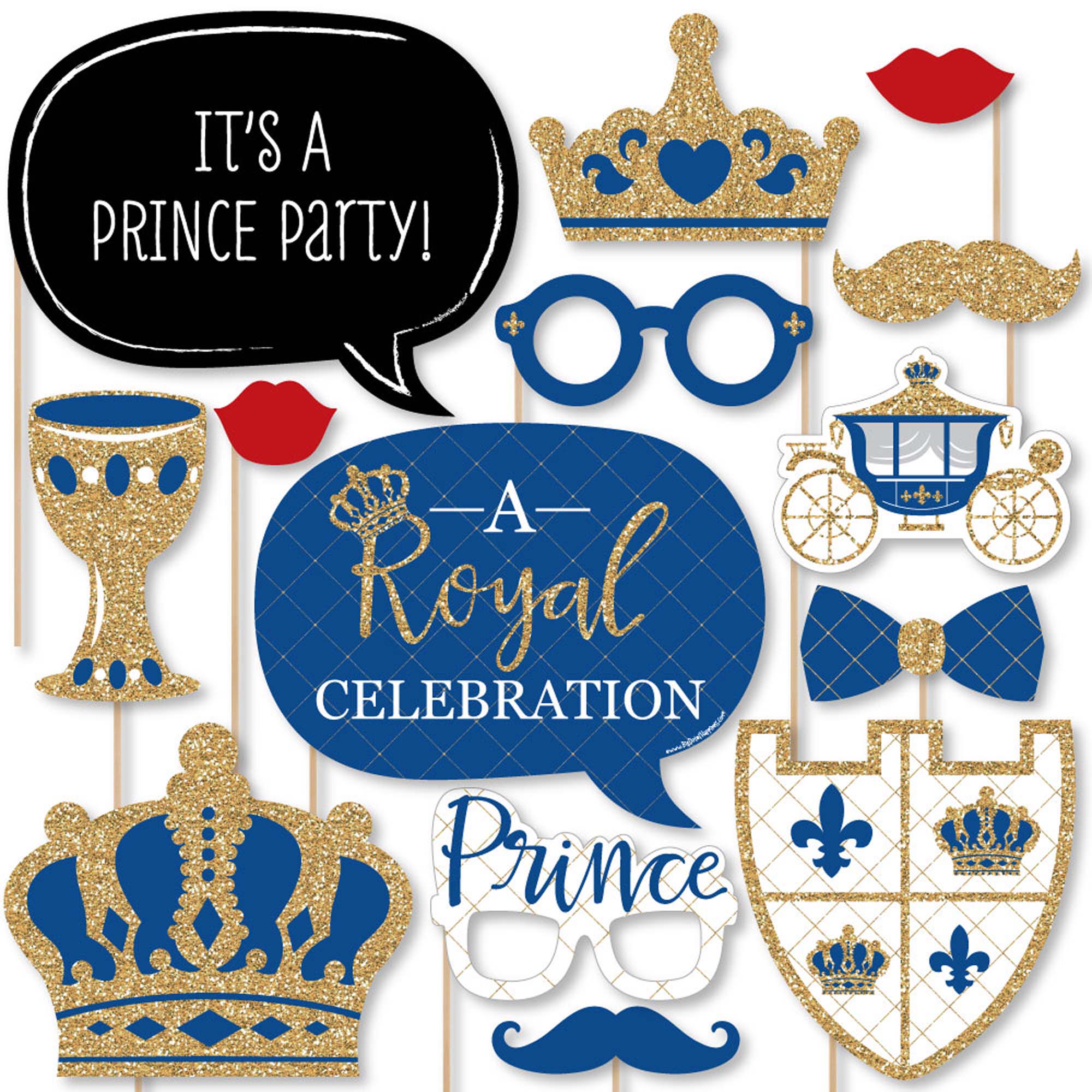 Royal Prince Charming - Baby Shower or Birthday Party Photo Booth Props ...