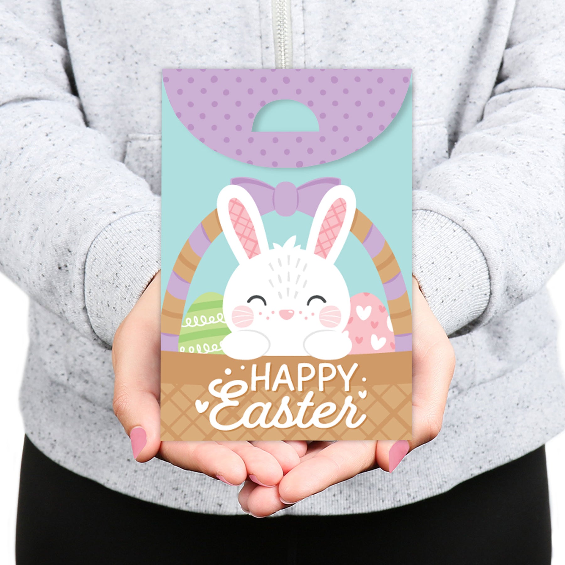 Spring Easter Bunny - Happy Easter Gift Favor Bags - Party Goodie Boxes ...