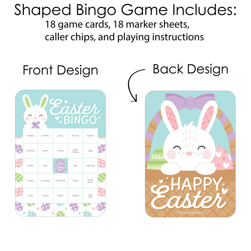 Spring Easter Bunny - Bingo Cards and Markers - Happy Easter Party ...