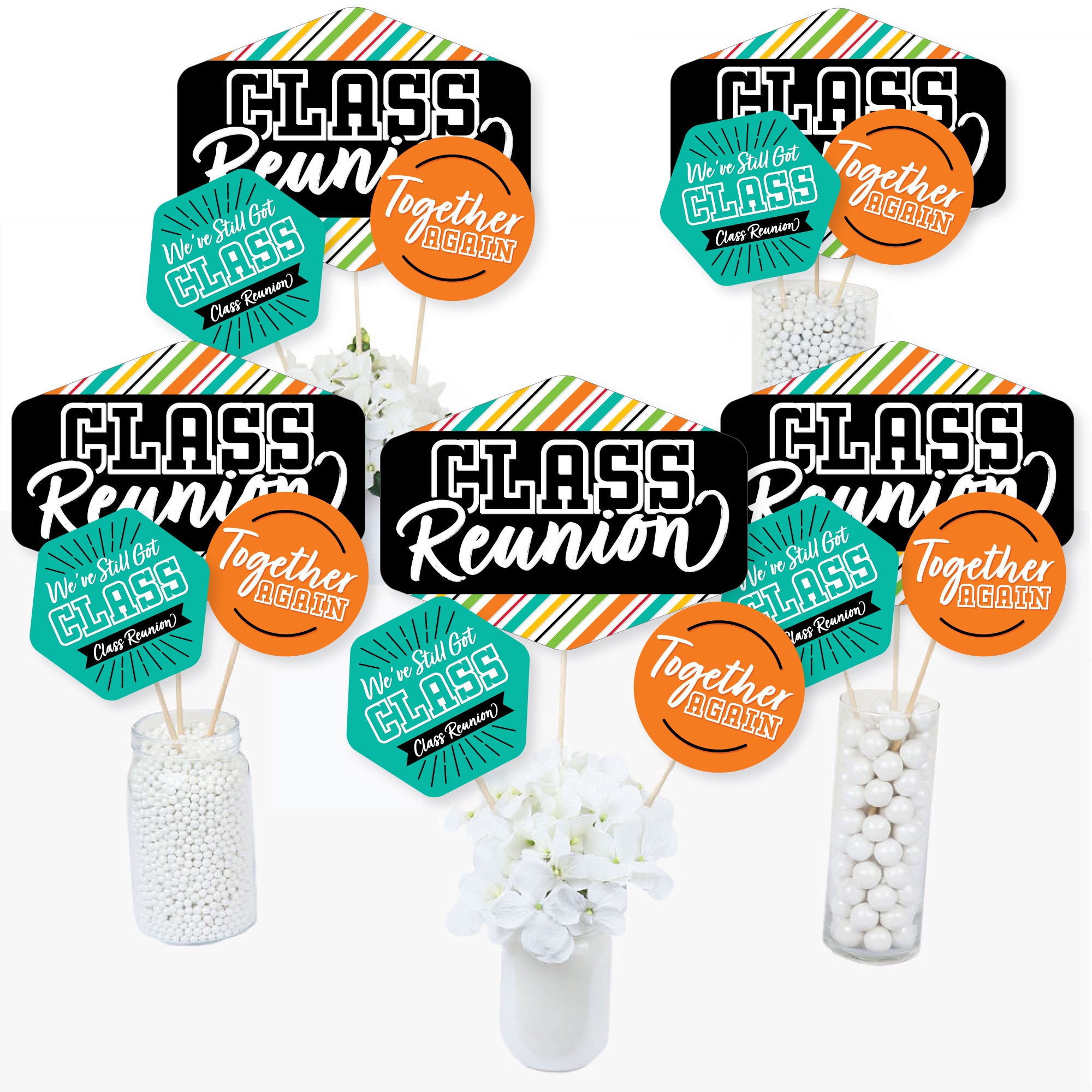 Still Got Class - High School Reunion Party Centerpiece Sticks - Table ...