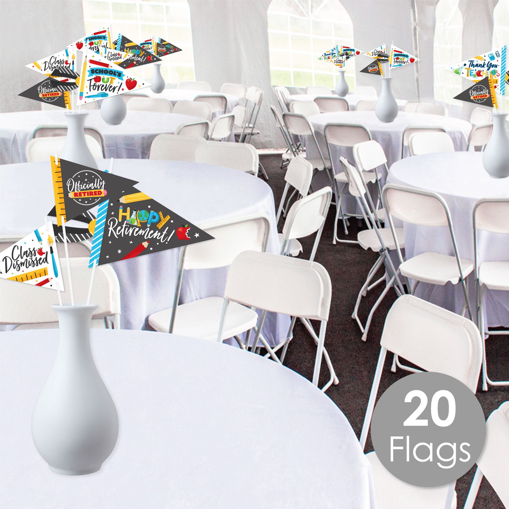 Teacher Retirement Party Centerpieces