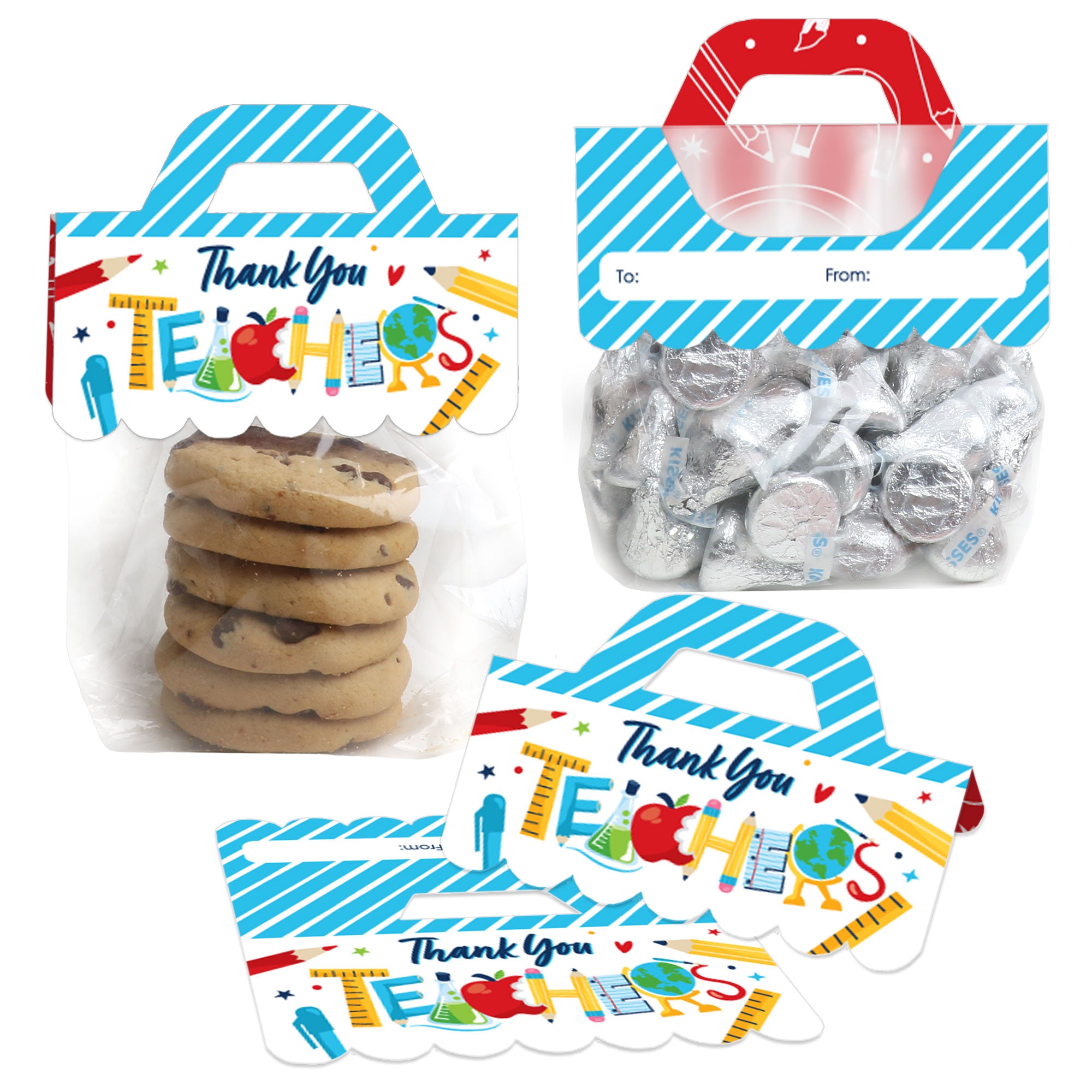 Thank You Teachers - DIY Teacher Appreciation Clear Goodie Favor Bag ...