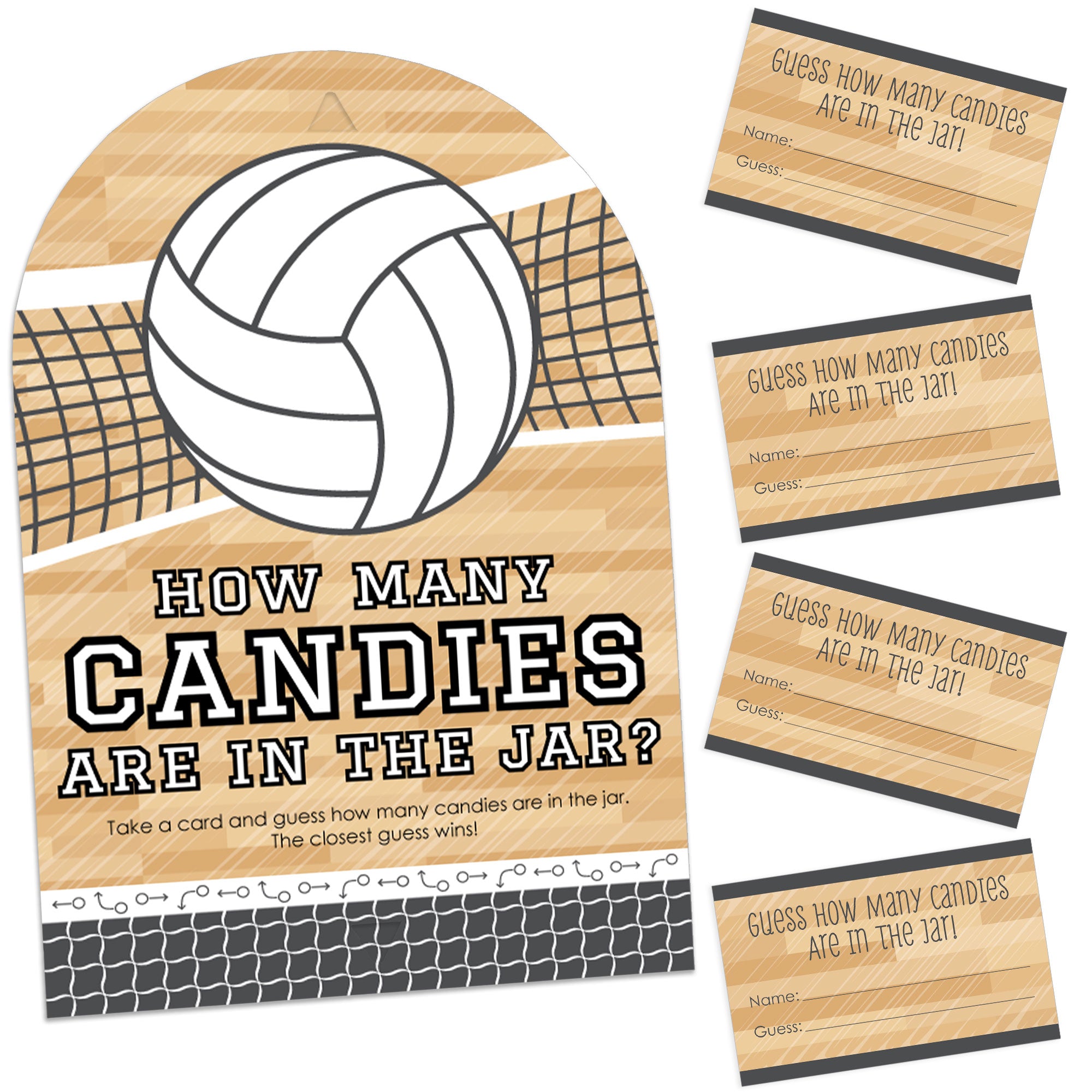 Bump, Set, Spike - Volleyball - How Many Candies Baby Shower or ...