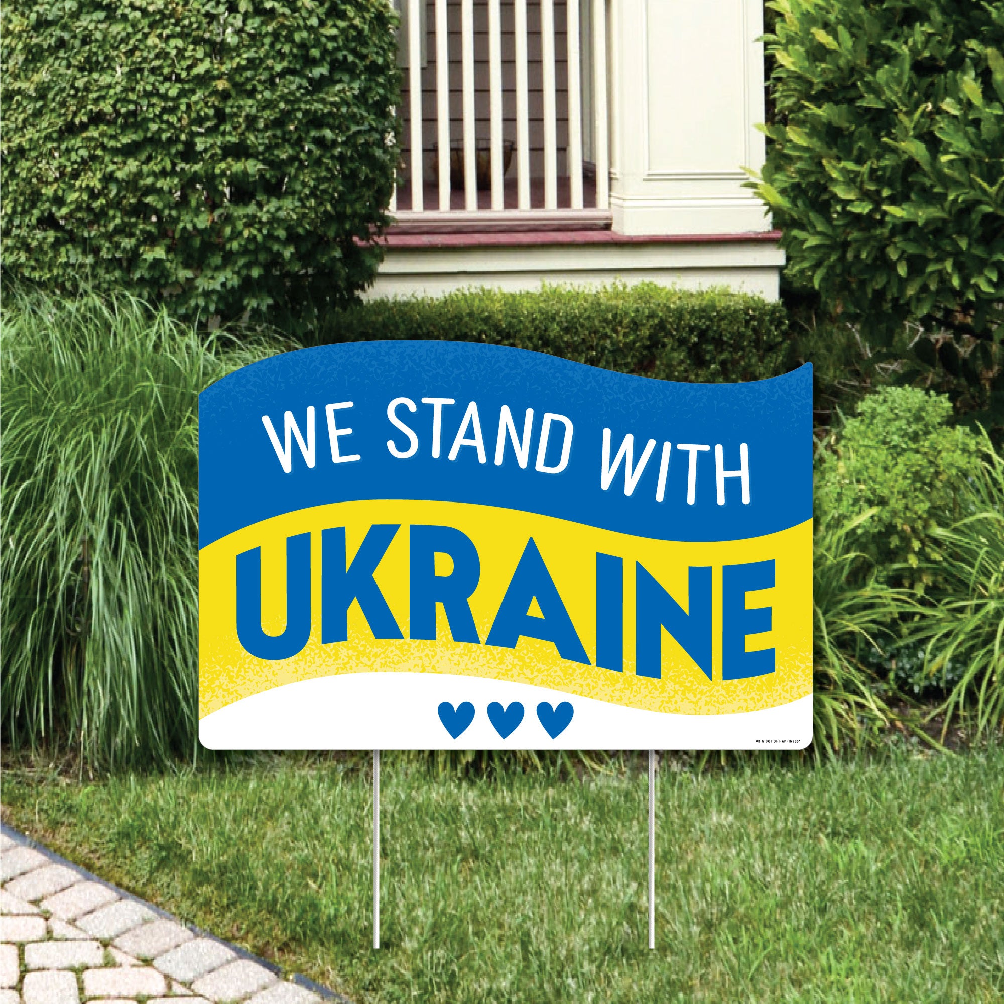 We Stand with Ukraine - Pray For Ukraine Yard Sign Lawn Decorations ...