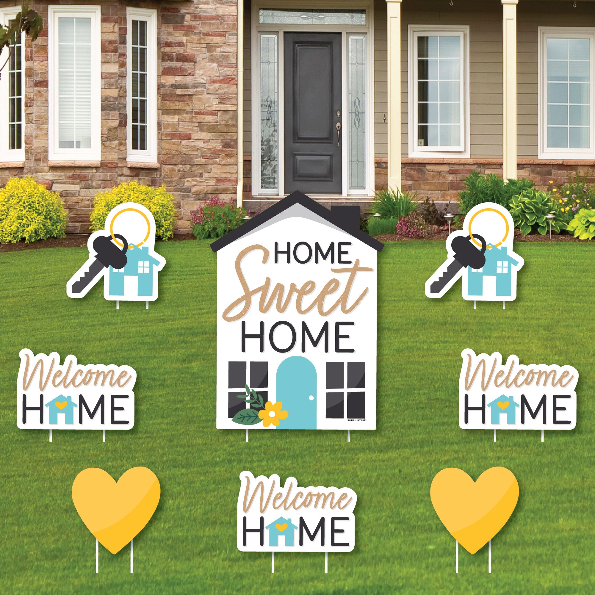 Welcome Home Housewarming - Yard Sign and Outdoor Lawn Decorations ...